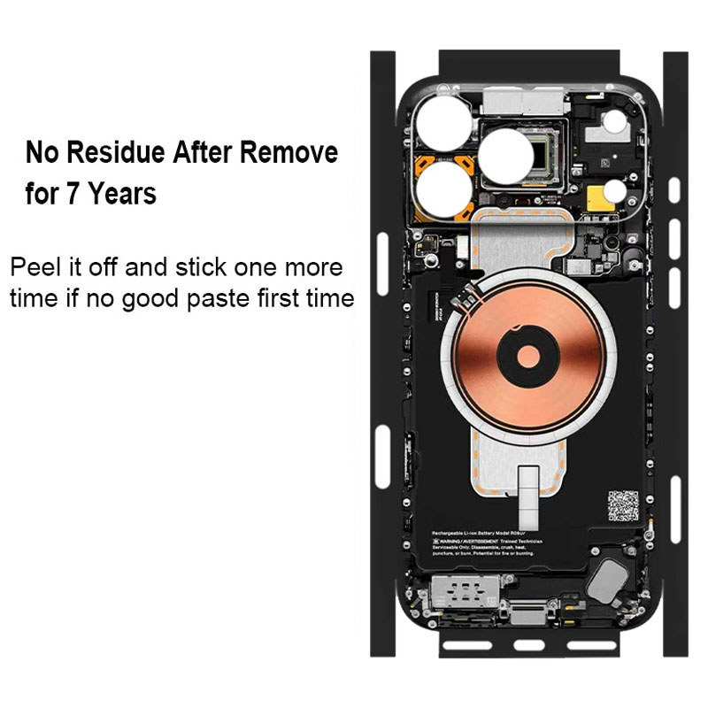 Teardown Circuit Skin Compatible for iPhone 17 Pro Max IP17Pro Back ...