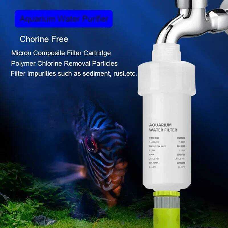 Fish Aquarium 4 Bf Tank External Water Filter 5 Micron Chlorine Removal ...