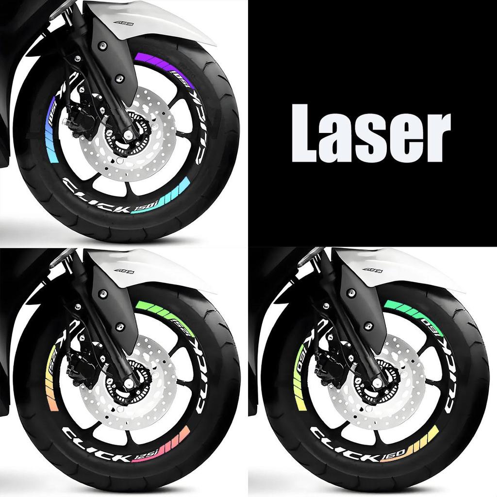 For Honda Click 125i 150i V2 V3 Wheel Hub Rim Mags Sticker Set Click ...