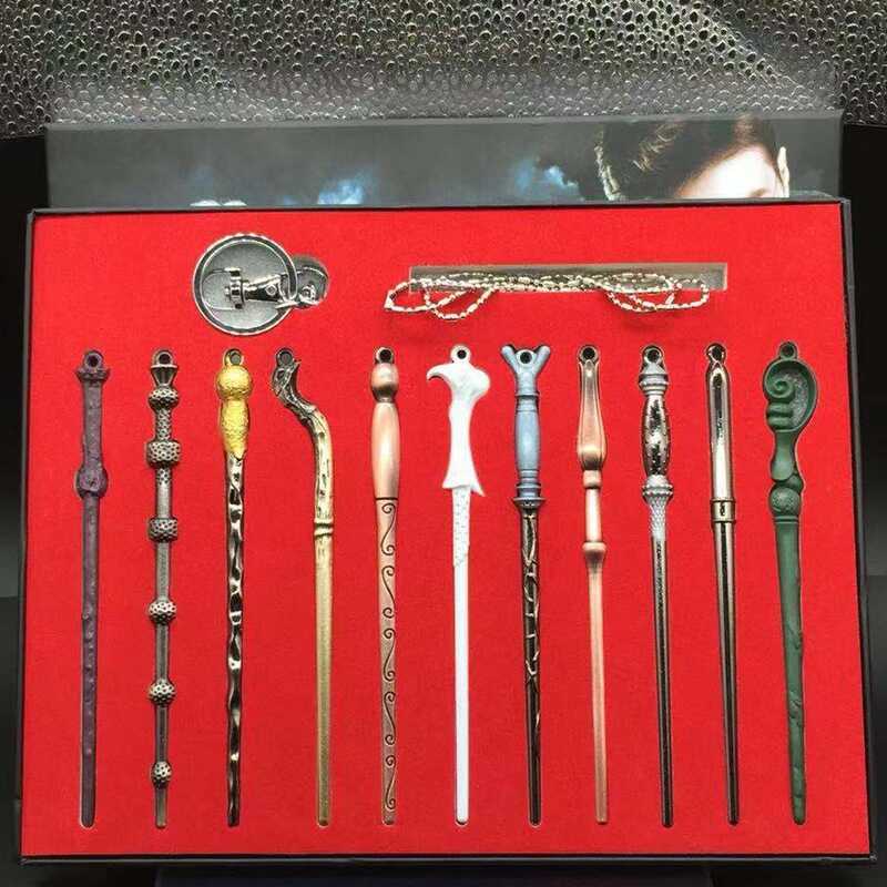 Magic Wand 1 Piece 3 Types 4 5 Wand Props Necklace Pendant Keychain Set ...