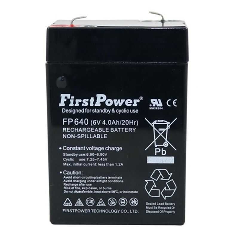 FirstPower Battery FP640 (6V4.0AH/20HR) Electronic Scale Forklift Scale ...