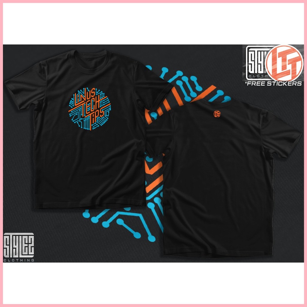 LINUS TECH TIPS CIRCUIT T-SHIRT PCMR v1 | Shopee Philippines