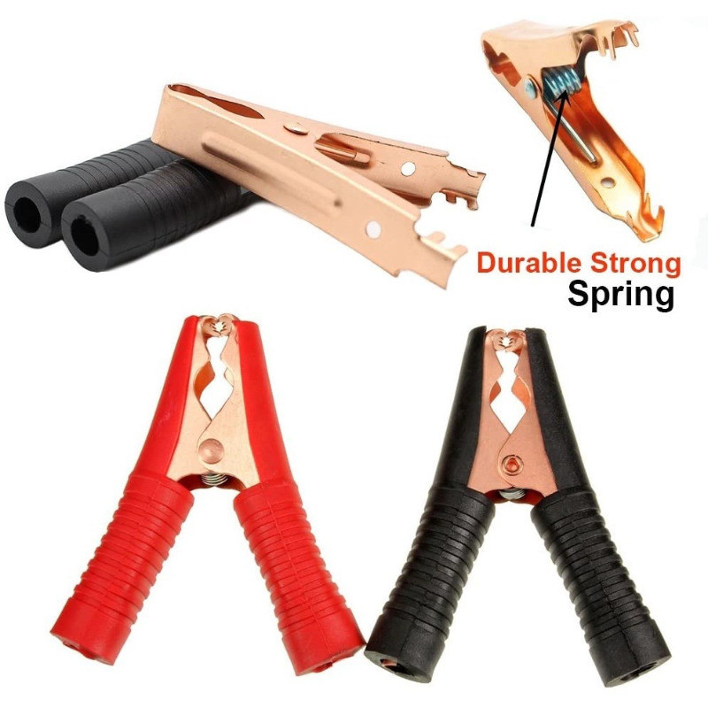 Toothed Copper-Plated Alligator Clips Car Clips Heavy-Duty Battery ...