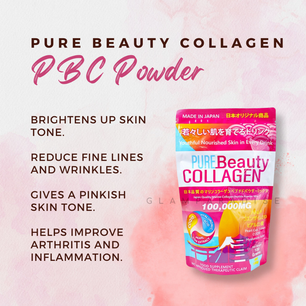 FDA PURE BEAUTY COLLAGEN POWDER PBC Powder Japan Reduce acne, freckles ...