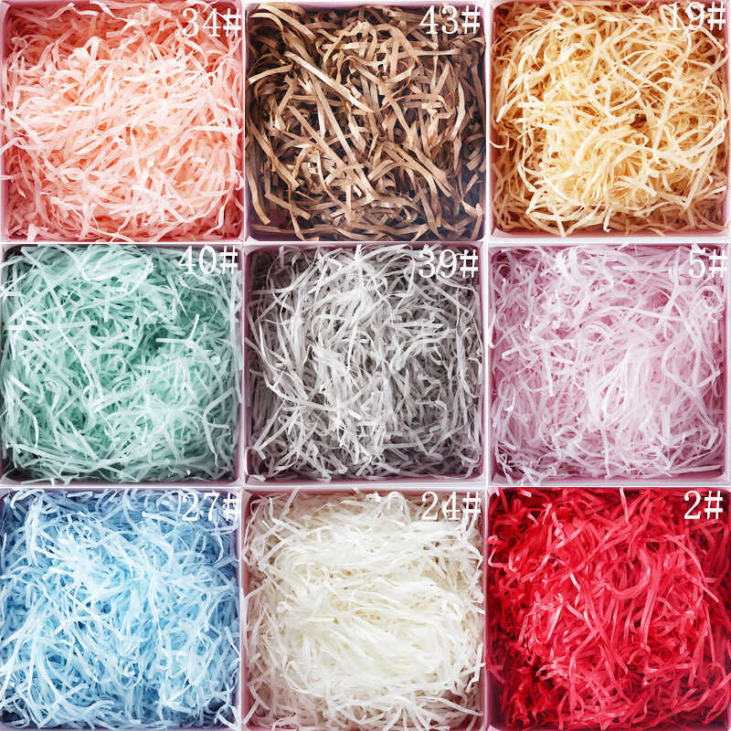 Raffia Shredded Wrinkled Paper Silk Gift Filler Wedding Candy Box Favor ...