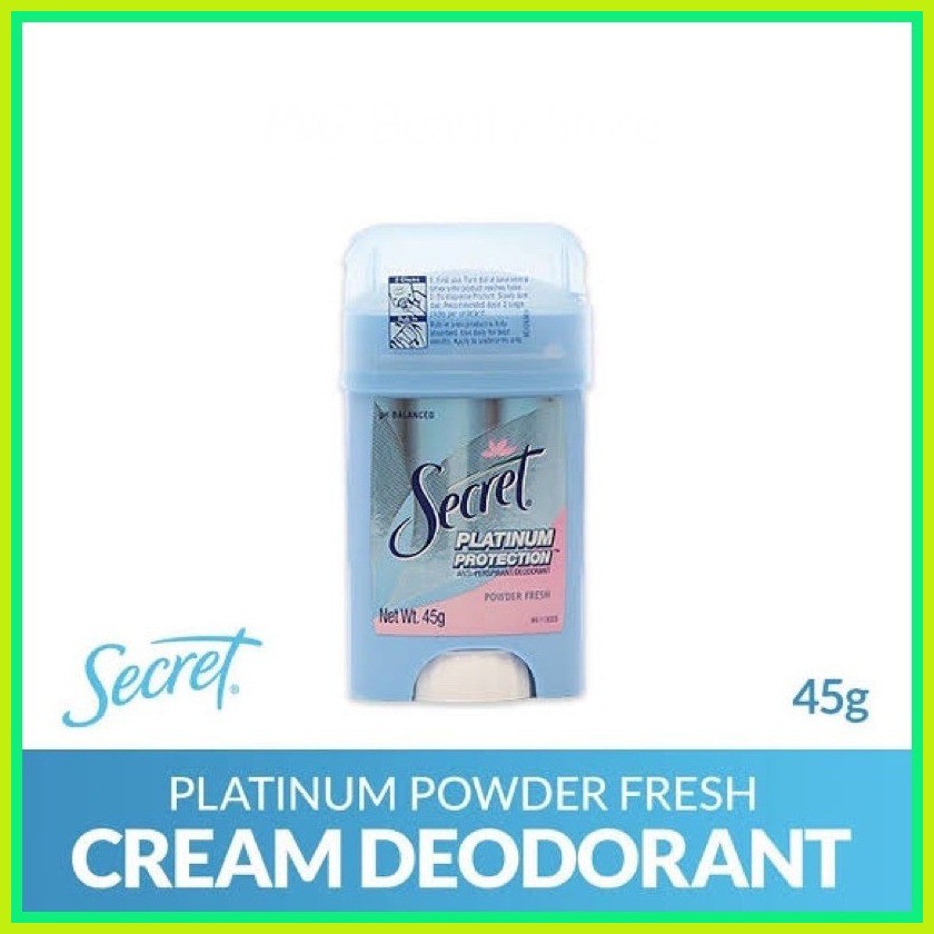 Secret Deodorant Platinum Protection Anti-perspirant CreamStick Powder ...