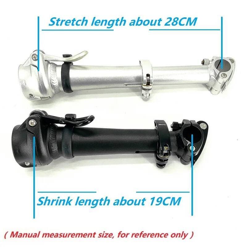 Bike Folding Double Section 19CM-28CM Telescopic Adjustable Stem Right ...