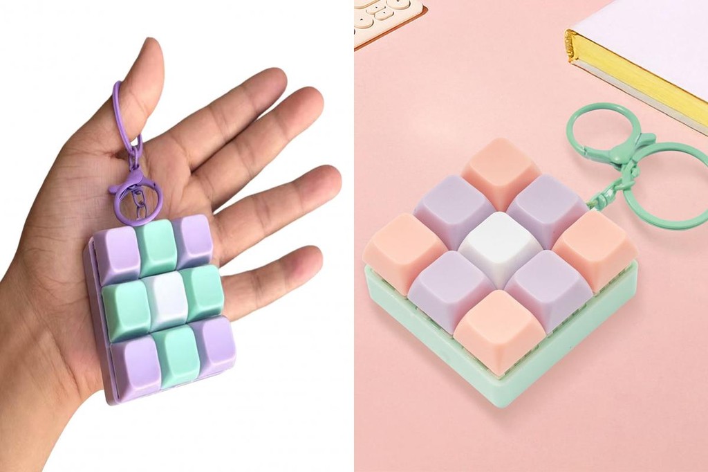 [TS] Office Relaxation Gadget Fidget Keyboard Toy 9-keys Fidget ...