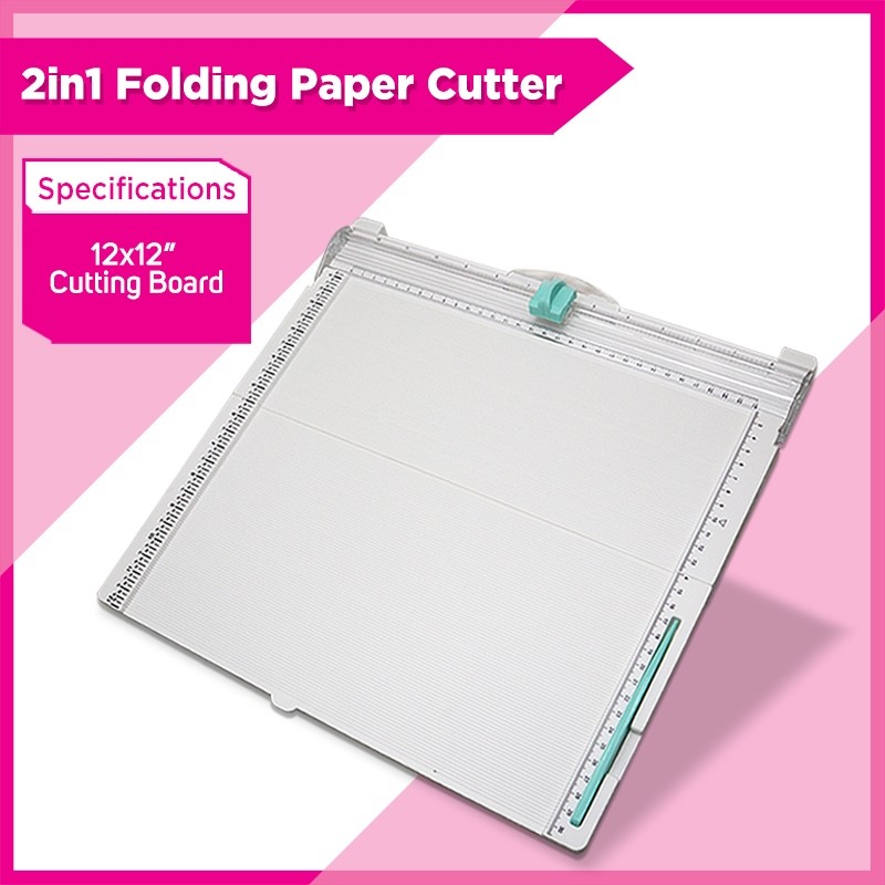 2in1 Folding Paper Cutter 12x12 Cutting Board | Shopee Philippines