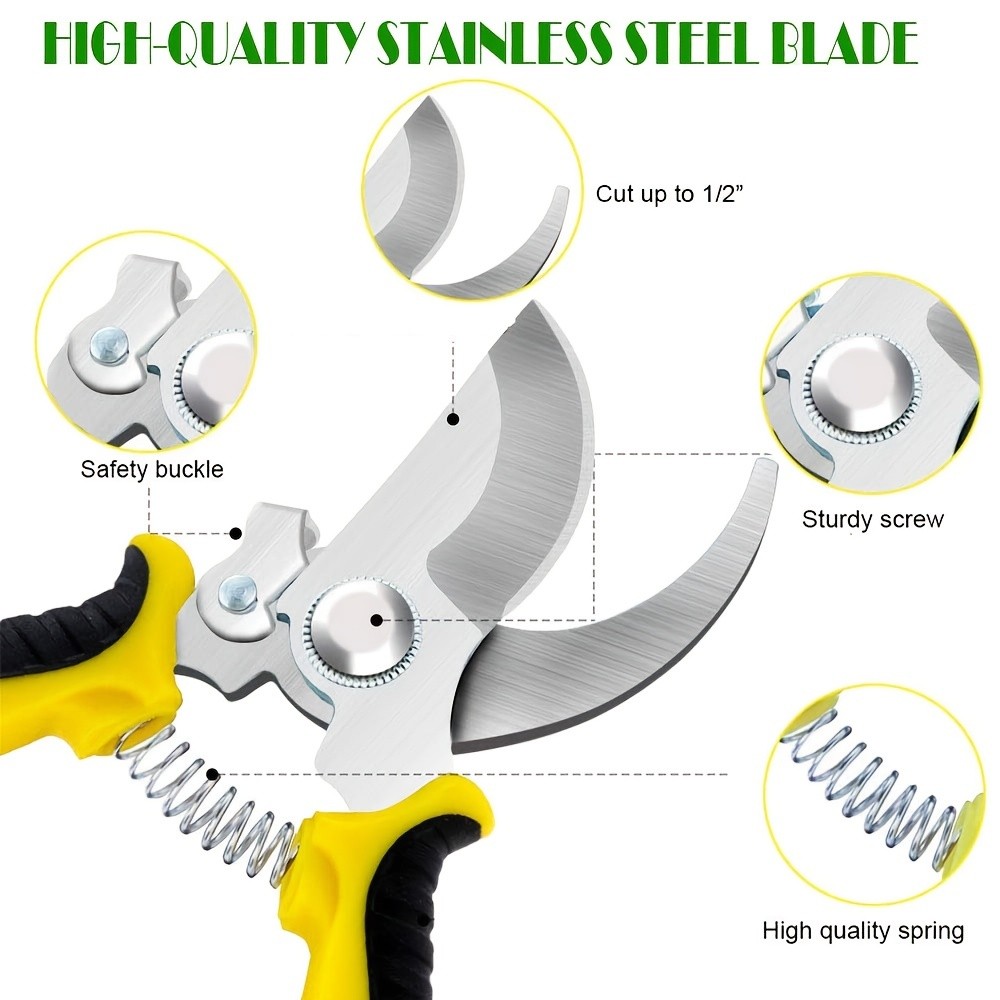 SK5 Gardening Pruning Shears High Carbon Steel Cutter Garden Plant ...
