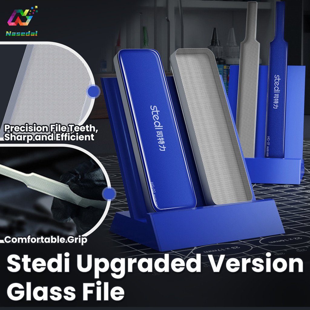Stedi 2.0 Upgraded Glass File HG-01/02 Precision Washable File Teeth Stronger Cutting Power for ...