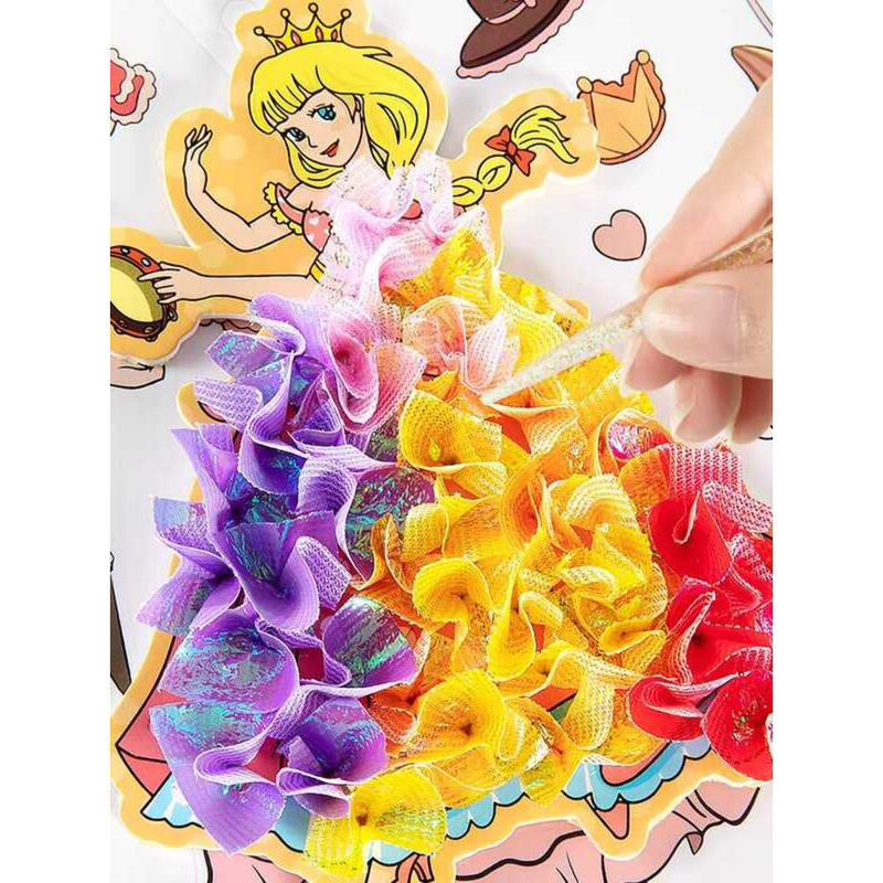 ☀ Girls' DIY Handmade Fantasy Girl's Hand-Painted Punch Needle Painting ...