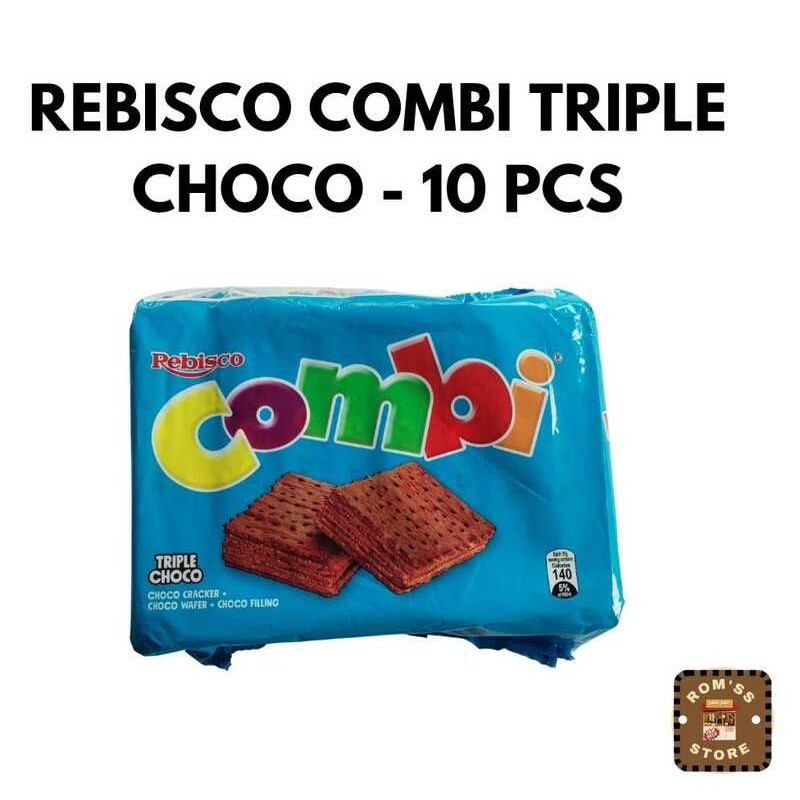 Rebisco Combi Triple Choco Wafer Filling And Cracker 10Pcs 21D | Shopee ...