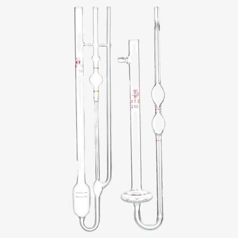 Glass Pines Viscosity Meter Chemical Laboratory Ubbelohde Capillary ...