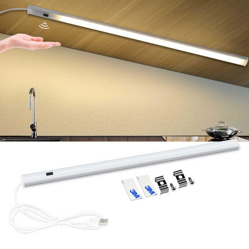 30/40/50Cm Aluminium Profile USB LED Bar Light Strip 5V Hand Scan ...