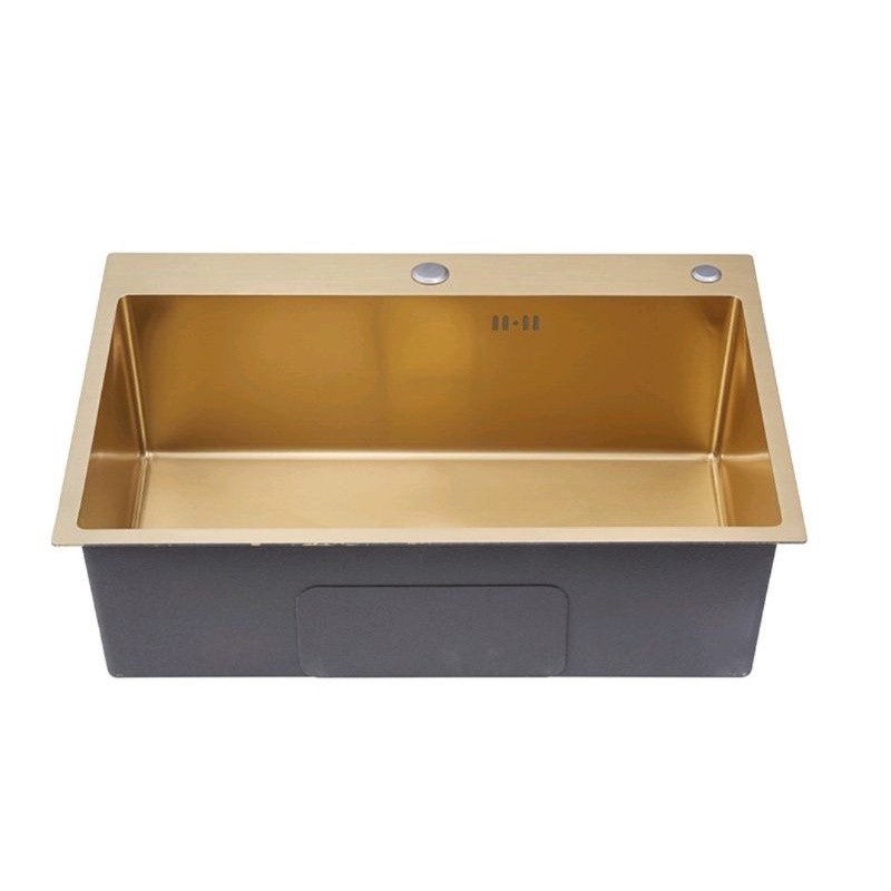 50cm x 40cm & 40cm x 40cm GOLD NANO KITCHEN SINK 304 stainless 3mm ...