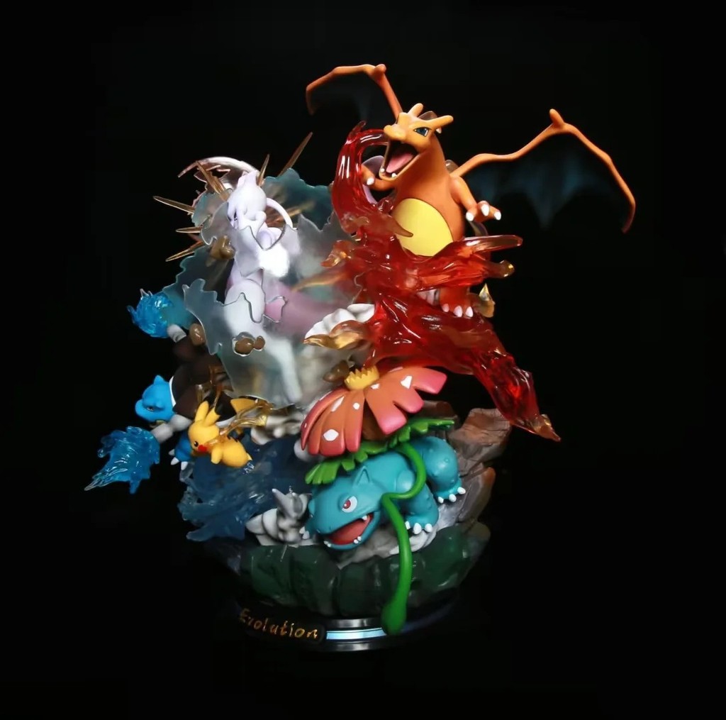 Pokémon GK Super Large Counterattack Mewtwo Pikachu Squirtle Charmander ...