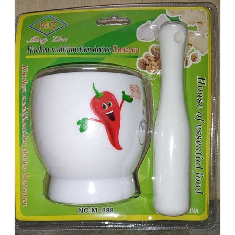 Mortar And Pestle Almires Solid PVC Food Grade Plastic Grinder 37D ...