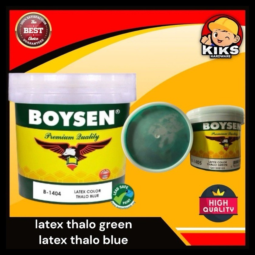 Boysen Latex Colors 1/4liters | Thalo Green and Thalo Blue | Shopee ...