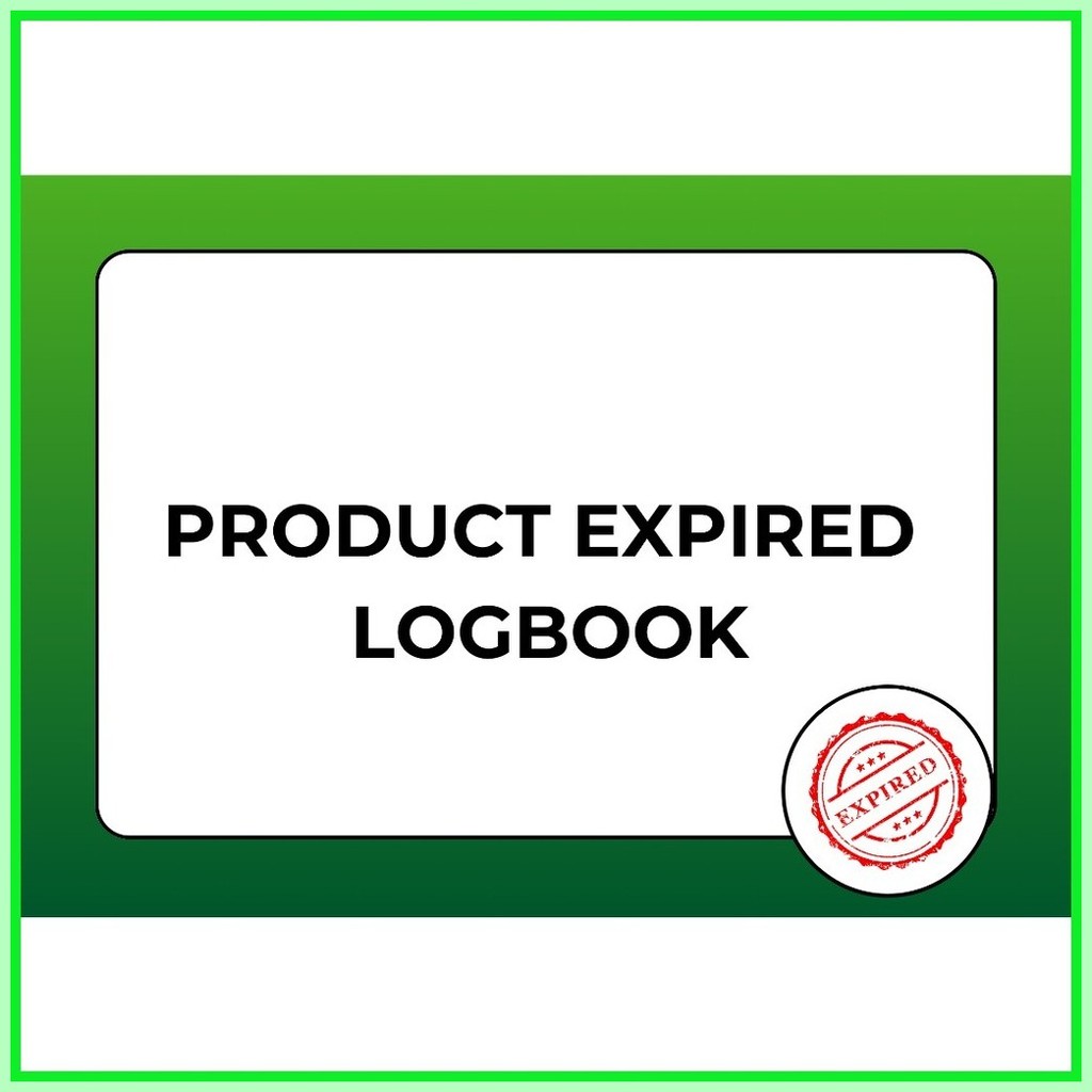 PRODUCT EXPIRED LOGBOOK | Shopee Philippines