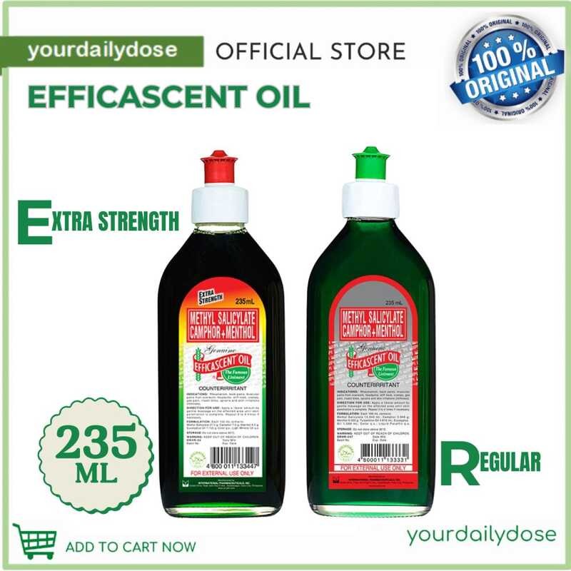 Efficascent Oil Regular And Extra Strength 235 Ml 3B4 | Shopee Philippines