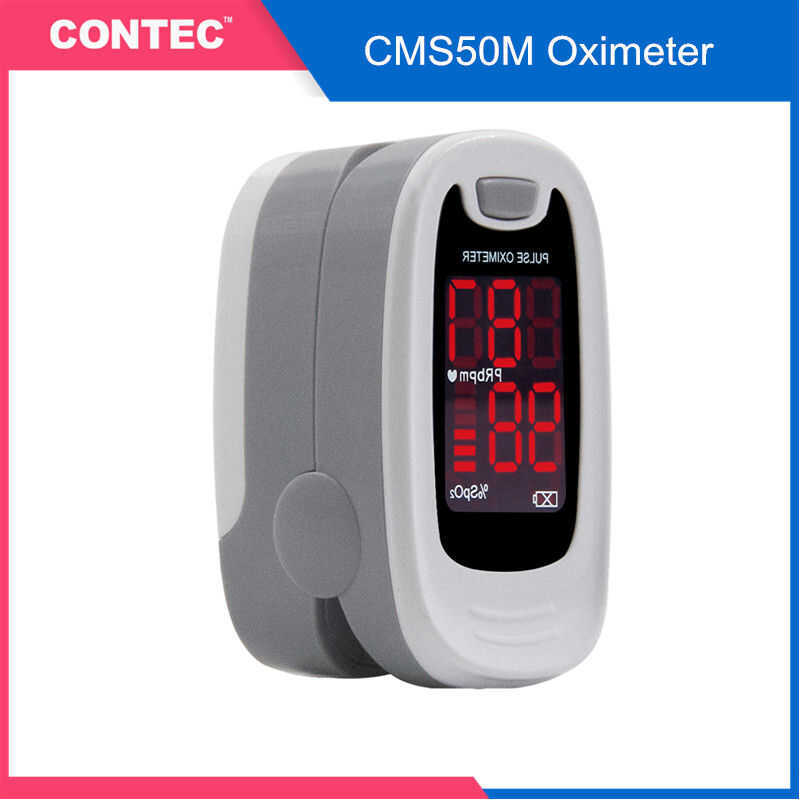 CONTEC Cms50m LED Finger Pulse Oximeter Blood Oxygen Meter Heart Rate ...