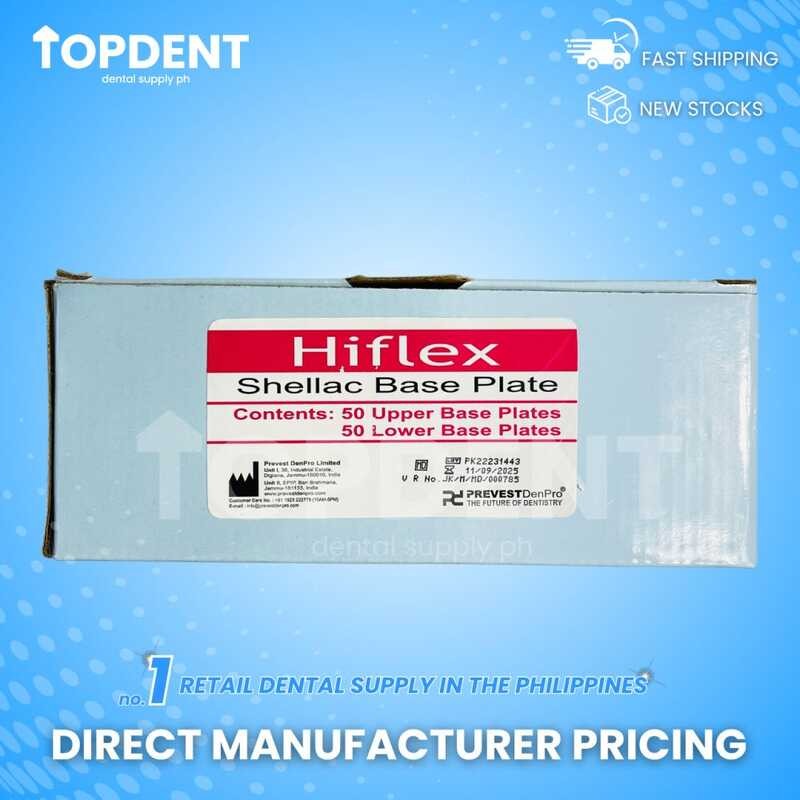 HIFLEX Shellac Base Plates (Sold PER Pair) Expiry 2025 | Topdent Ae6 ...