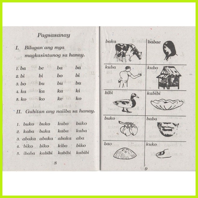 Reading Book Aklat Abakada at Pangunahing Hakbang Ng Pagbasa (Primary ...