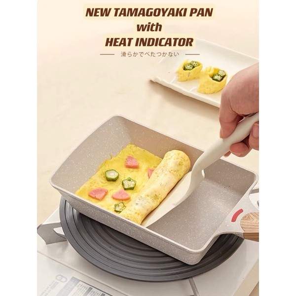 Japan Style Tamagoyaki Pan Nonstick Pan Induction Pan with Smart Heat ...