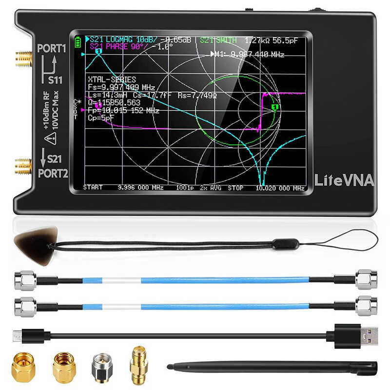 LiteVNA 6G Vector NanoVNA Upgrade 50kHz-6.3GHz VNA Network Analyzer ...