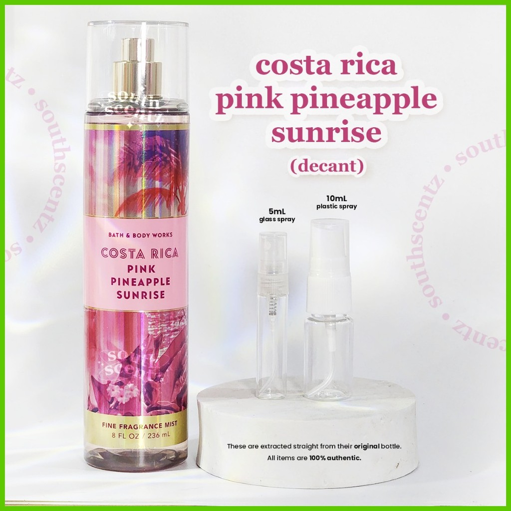 Costa Rica Pink Pineapple Sunrise Scent 5ml 10 ml Decant Bath and Body ...