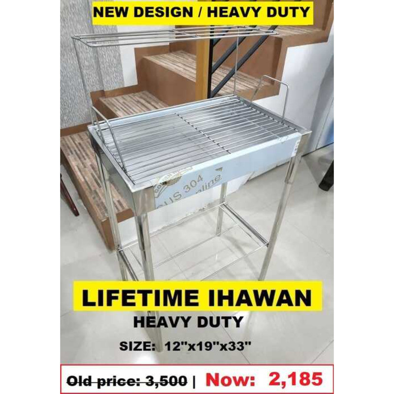HEAVY DUTY STANDARD STAINLESS IHAWAN BARBECUE GRILL 304 WITH STAND ...