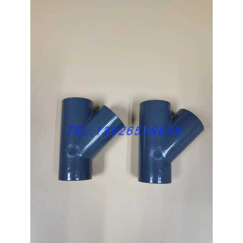 George Fisher Swiss GF UPVC 45 Degree Elbow PVC Y Tee 250 Industrial ...
