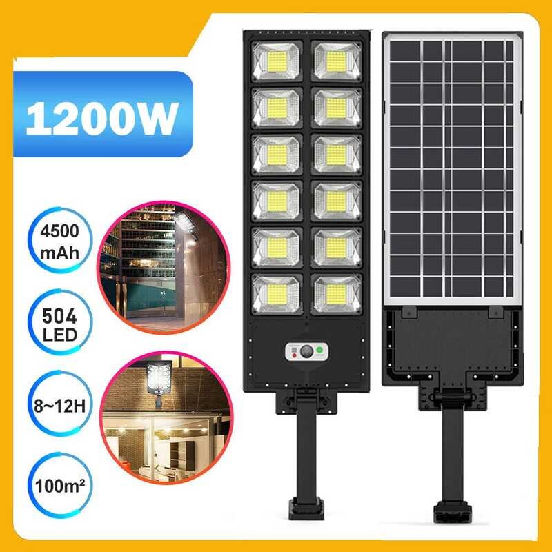 Outdoor Waterproof Heavy LED Flood Solar Lights Sensor Motion Detector ...