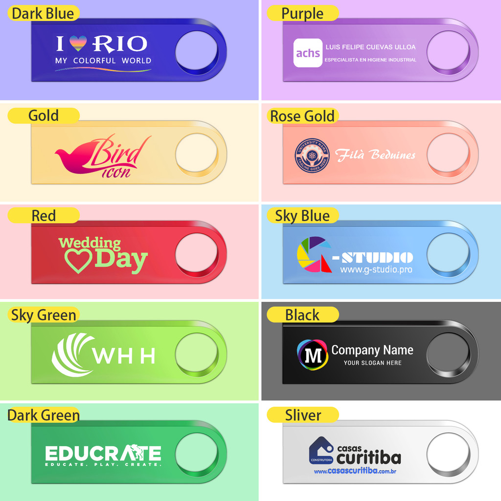 JASTER 1PCS Free Custom logo USB flash drive 128GB Color printing ...