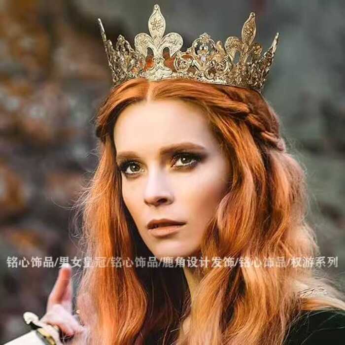 Design Baroque Gorgeous Crystal Bridal Crown Metal King Crown Birthday ...