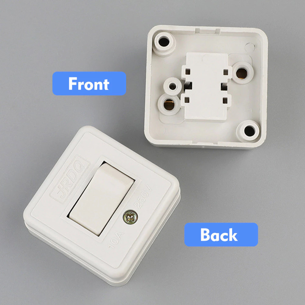 Square Switch surface mounted 1 gang for light 738 with screw | Shopee ...