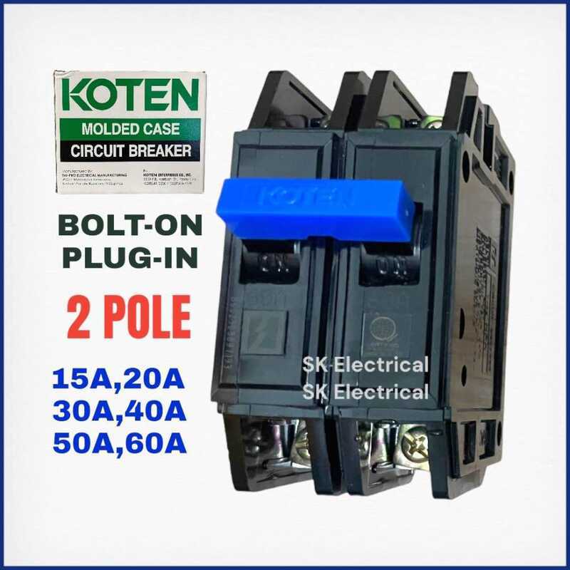 12F KOTEN 2 POLE | Bolt-On Plug-In Circuit Breaker SK Electrical ...