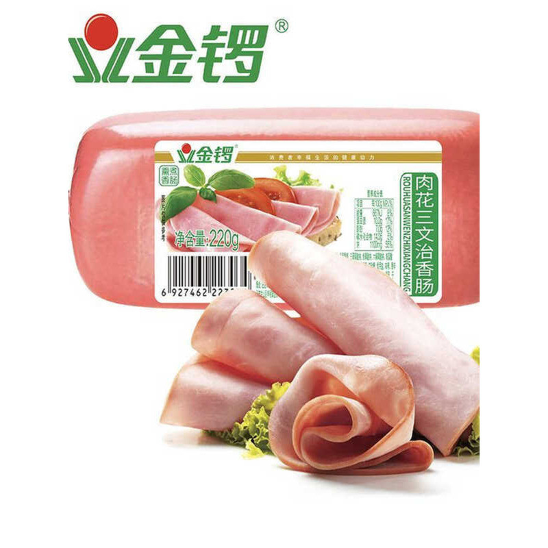 Golden Roast Ham Flower Sandwich Square Leg Meat Fire Sausage Hot Pot ...