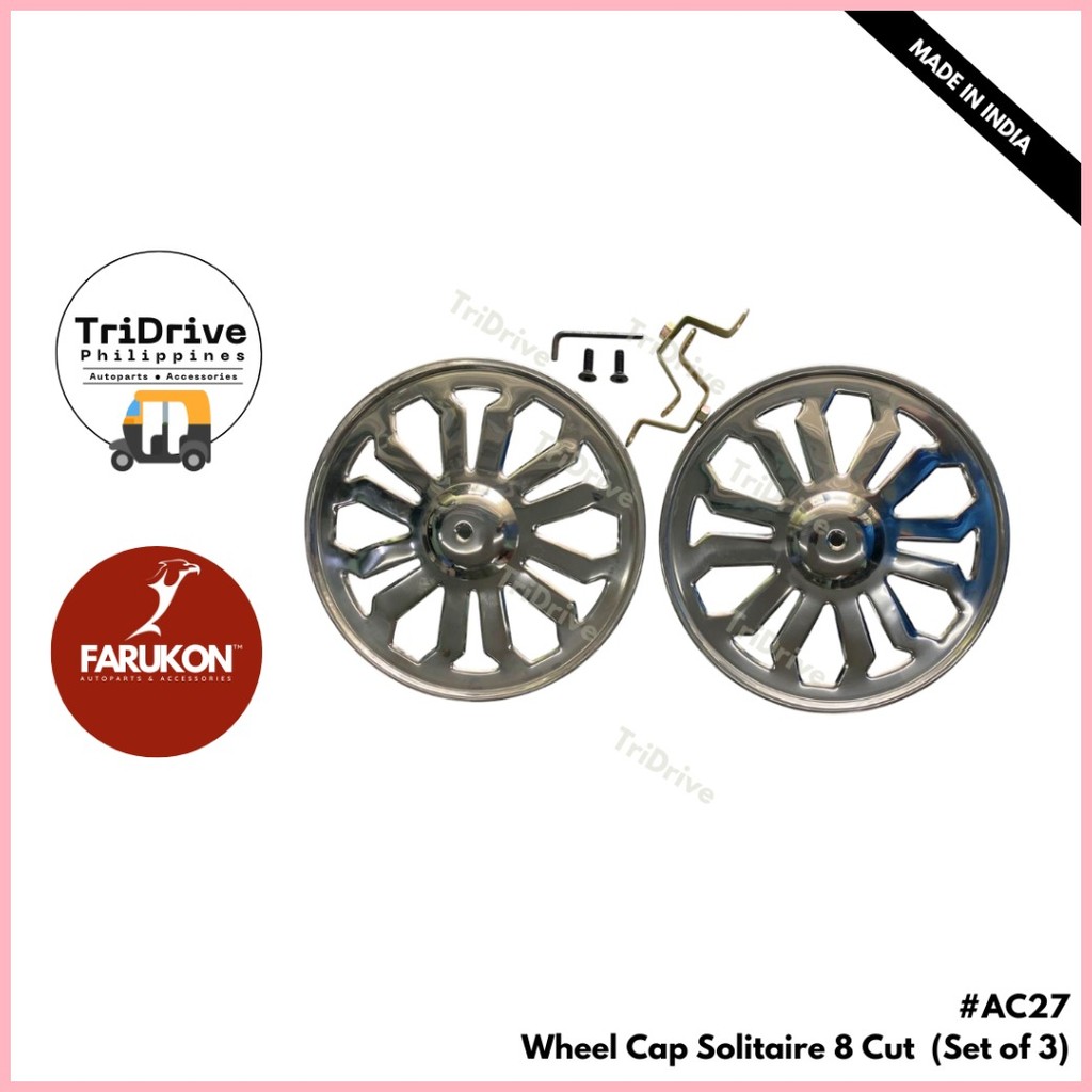 Bajaj Maxima Z Wheel Cap Solitaire 8 Cut Stainless Steel - Set of 2pcs ...
