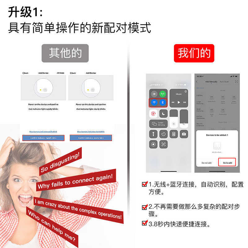 Wifi Tuya Home Light Smart App Remote Control Timer Touch Switch Zero ...