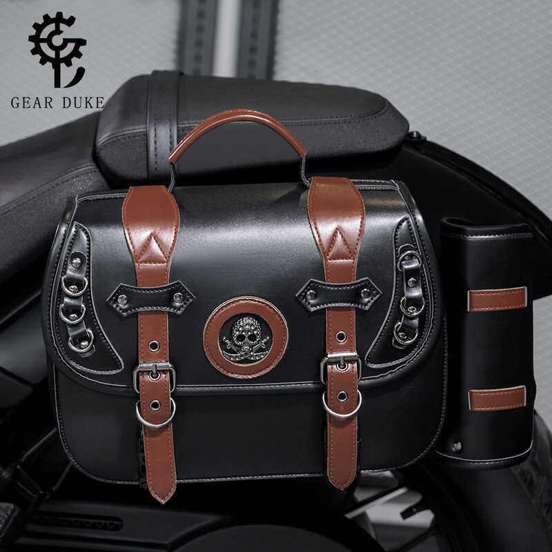TEMU Motorcycle Saddlebags Harley Prince Cruise Modified Rider Side ...