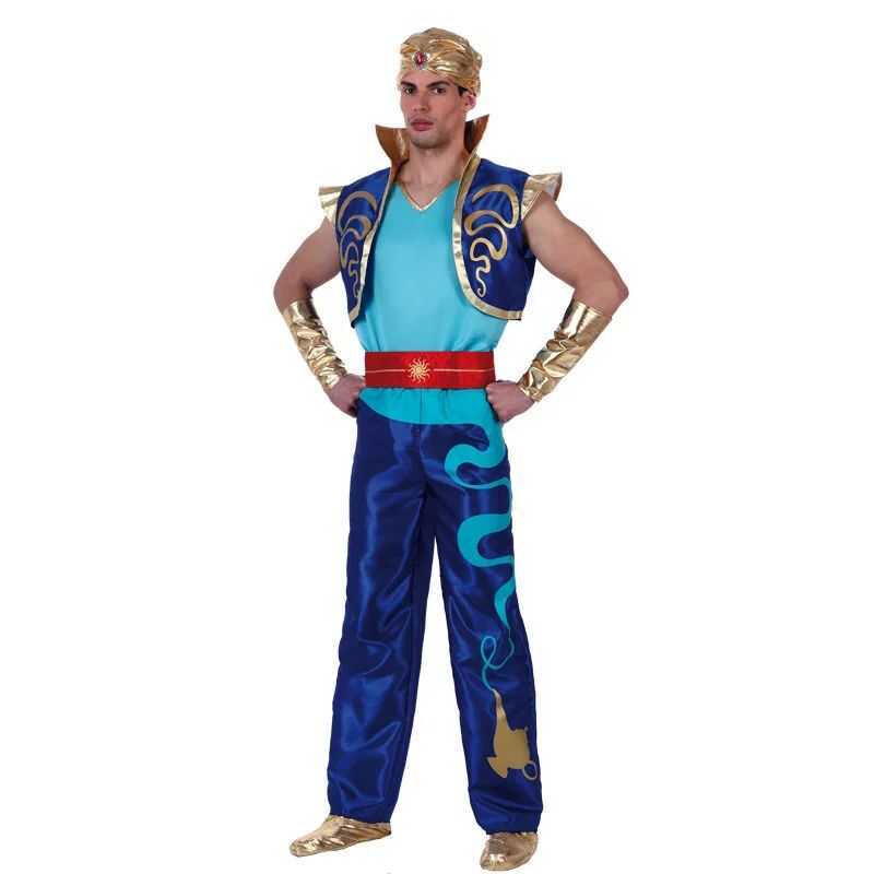 COD Halloween Cosplay Arabic King Costume Aladdin Genie Prince Party ...