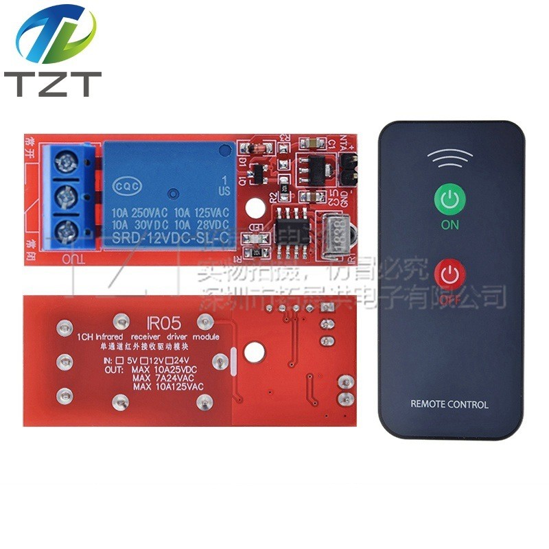 1CH 12V Infrared Receiver Relay Driver Board + Remote Control / 1CH ...