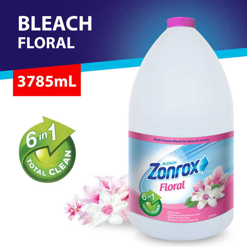 Zonrox Bleach Floral Scent 1 Gallon (3785 Ml) 7Ca | Shopee Philippines