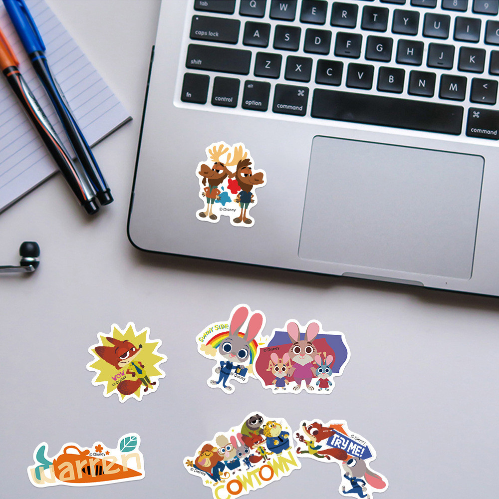 50 Pieces Disney Official Zootopia Graffiti Stickers - Waterproof DIY ...