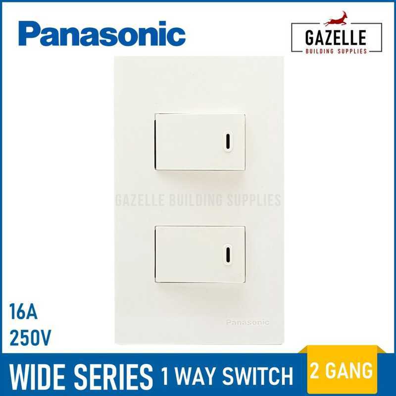 Panasonic Wide Series 1 Way Switch - 2 Gang 811 | Shopee Philippines