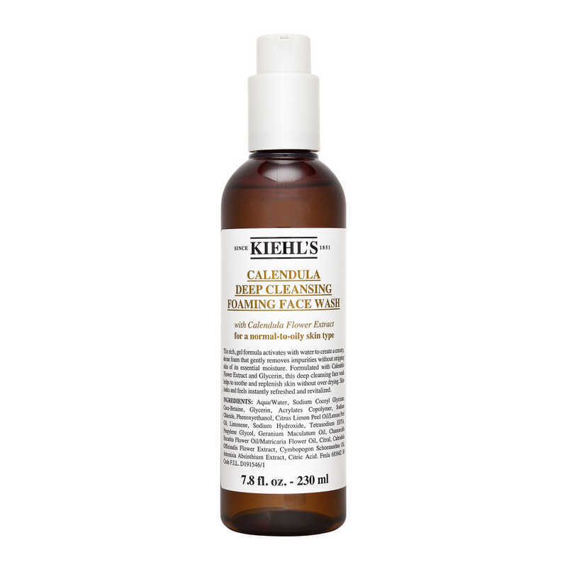 Deep Kiehl's Calendula Cleansing Foaming Face Wash (For To Oily Types ...
