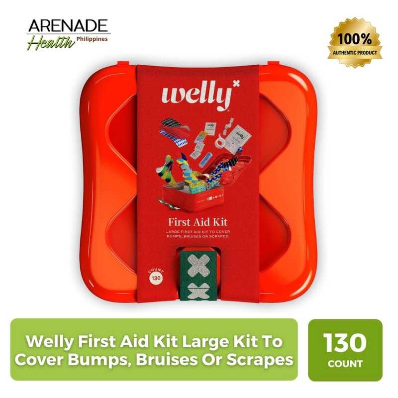 Welly First Aid Large Kit To Cover Bumps, Bruises Or Scrapes 130 Counts ...