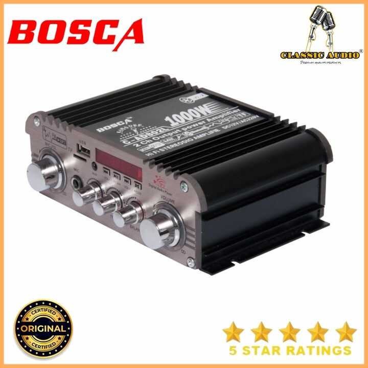 Bosca C-Ad802l 2 Channel Output Power Amplifier With Bluetooth (Black ...